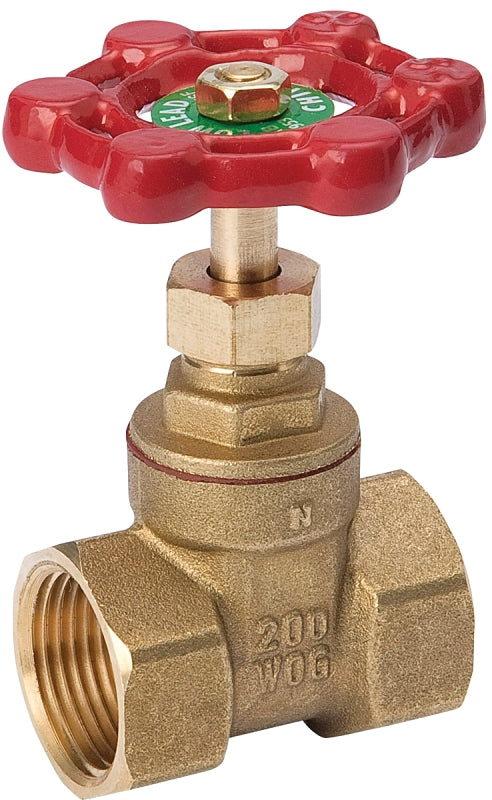 B & K ProLine Series 100-404NL Gate Valve, 3/4 in Connection, FPT, 125 ...