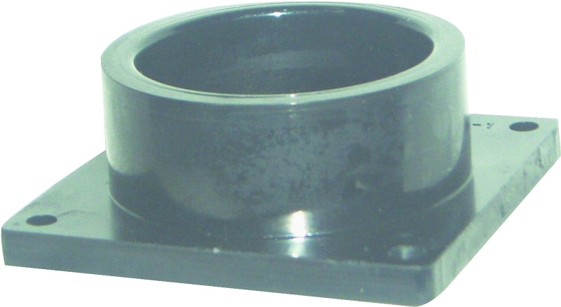 US Hardware RV-700C Socket with Flange, 1-1/2 in ID, Slip, ABS, Black ...