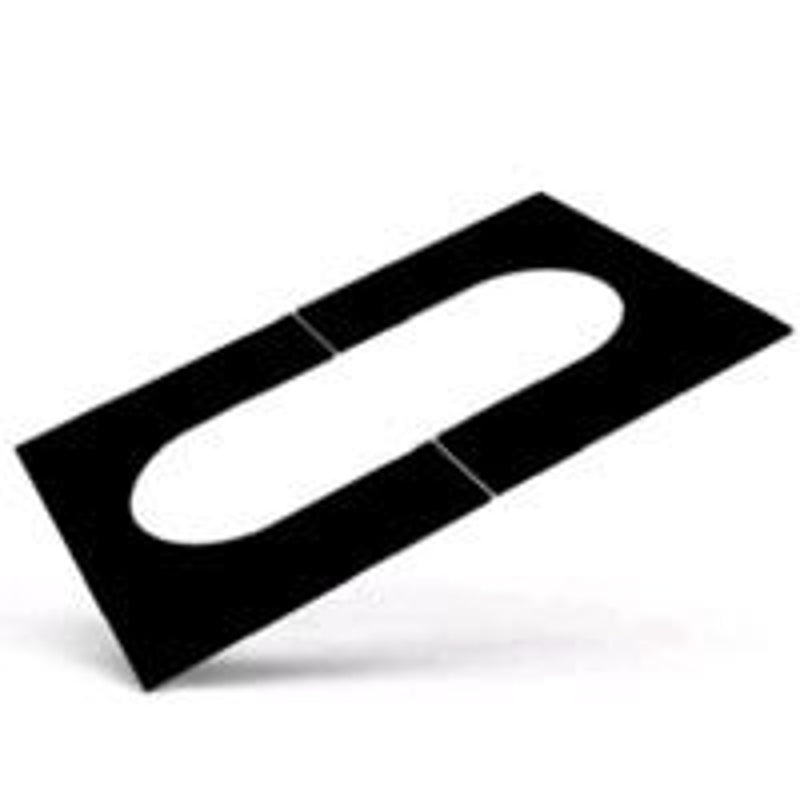 Selkirk 206512 Adjustable Pitch Ceiling Plate, 6 in Pipe, Black, Matte ...