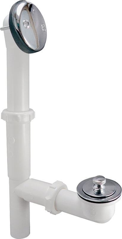 Keeney 62AW Bath Drain Assembly, Plastic/Zinc, White, Chrome – Shell ...