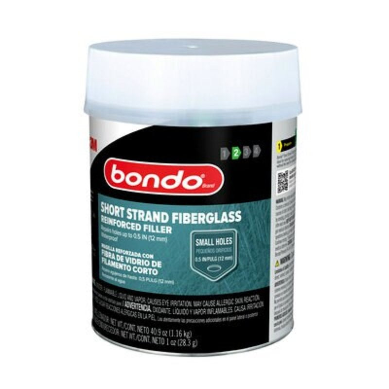 Bondo 272 Glass Reinforced Filler, Green, Includes: Bondo Red Cream Ha ...