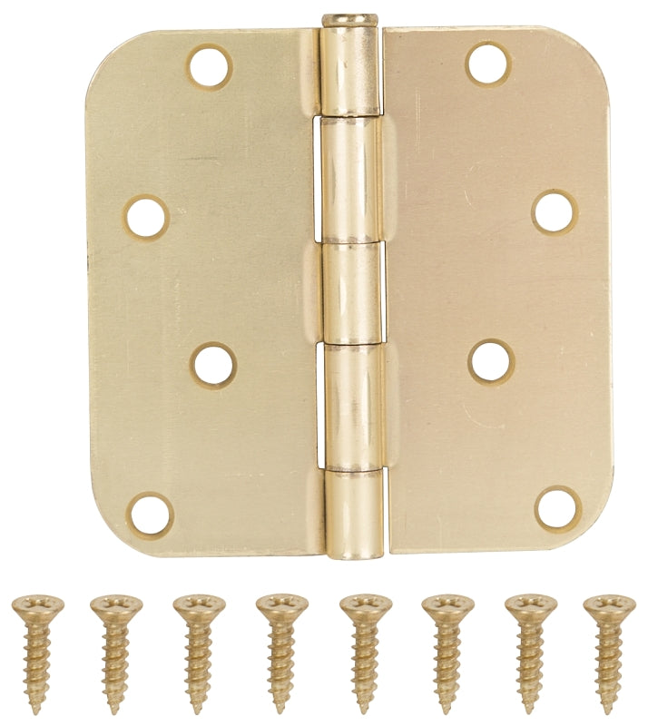 ProSource 20348US4 Door Hinge, Steel, Satin Brass, Loose Pin, 180 deg ...