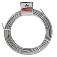 Koch A40124 Aircraft Cable, 1/8 in Dia, 50 ft L, 340 lb Working Load ...