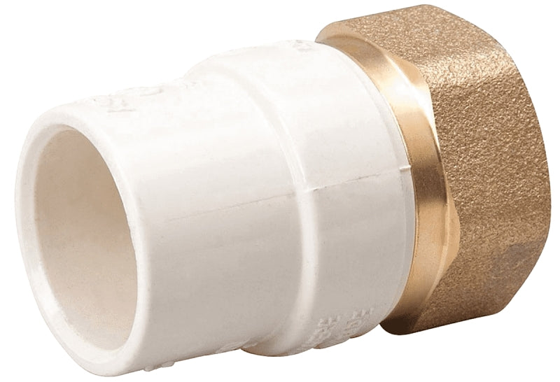 B & K 164-313NL Transition Pipe Adapter, 1/2 in, Slip x FIP, Brass/CPV ...
