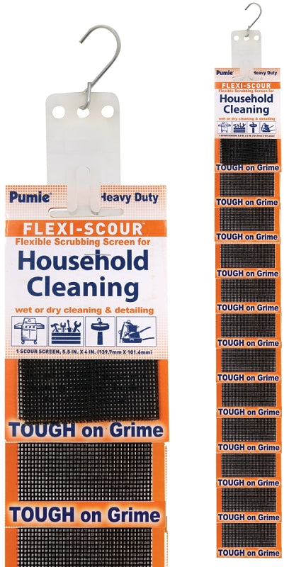 Pumie FLEXI-SCOUR FLEX-24C Scouring Screen, 3-1/2 in L, 0.13 in W, Pac ...