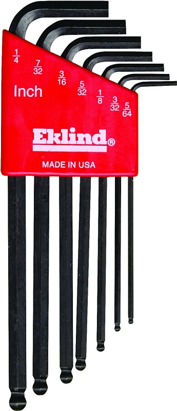 Eklind 13207 Hex Key Set, Includes: 5/64 to 1/4 in Keys, 7-Piece ...