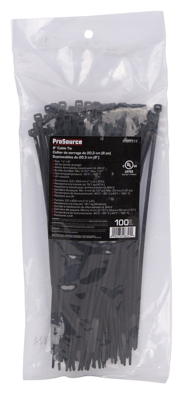 ProSource CV200SW-1003L Cable Tie, 50 mm Max Bundle Dia, Self-Lock Loc ...