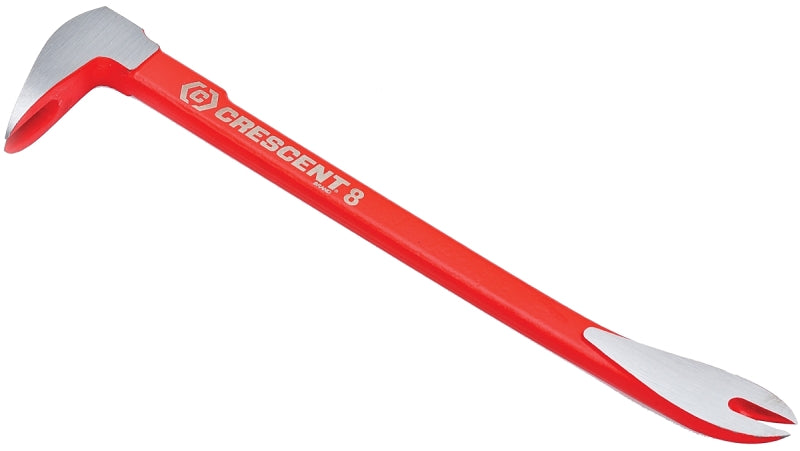 Crescent CODE RED Series MB8 Pry Bar, 8 in L, Ground Tip, Steel, Red ...
