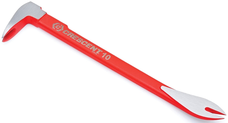 Crescent CODE RED Series MB10 Pry Bar, 10 in L, Ground Tip, Steel, Red ...