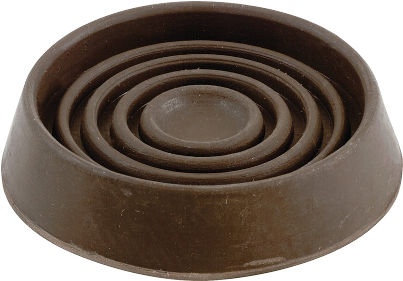 Shepherd Hardware 9077 Caster Cup, Round, 1-3/4 in Dimensions, Rubber ...
