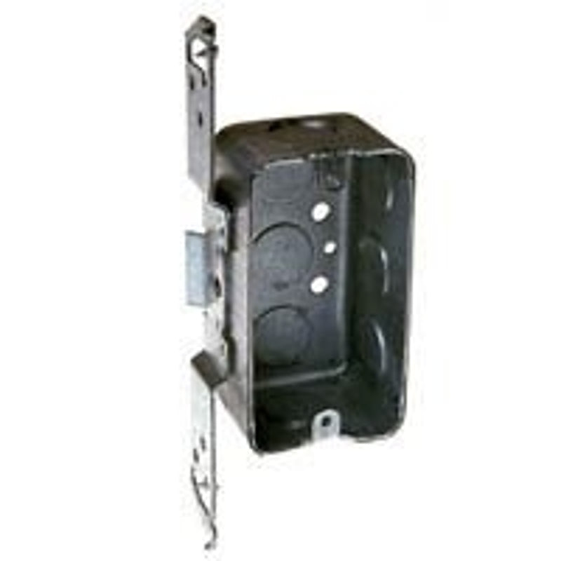 Raco HB-1-50-FB Handy Box, 1-Gang, 8-Knockout, 1/2 in Knockout, Steel ...