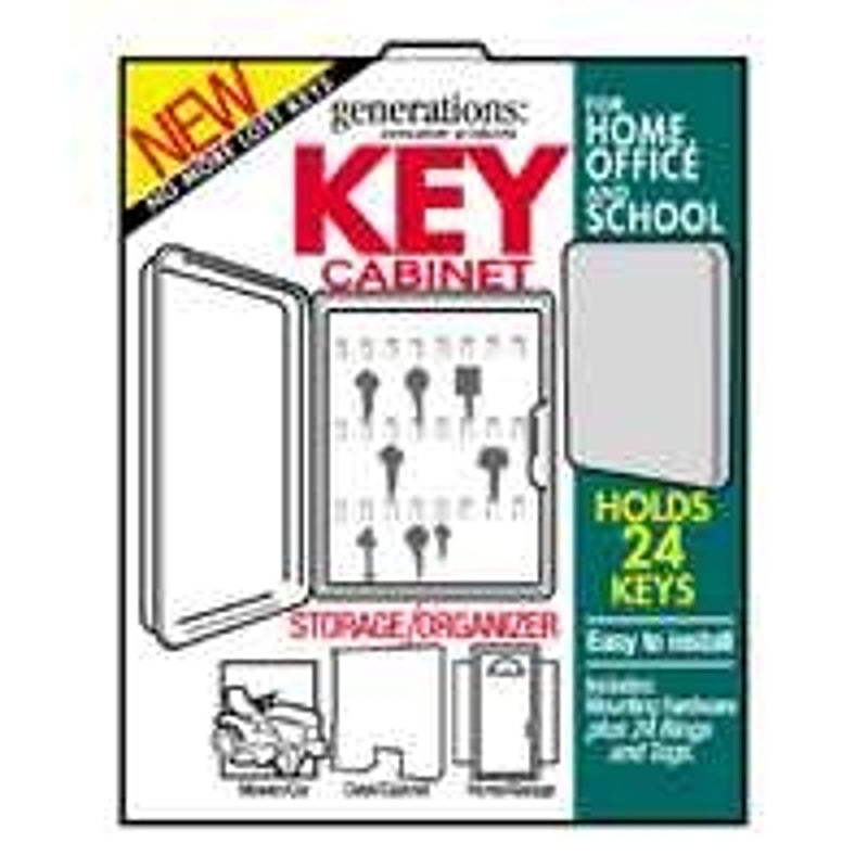 Hy-Ko KO302 Key Cabinet, Plastic, Almond, 8-1/4 in W, 10-1/2 in H ...