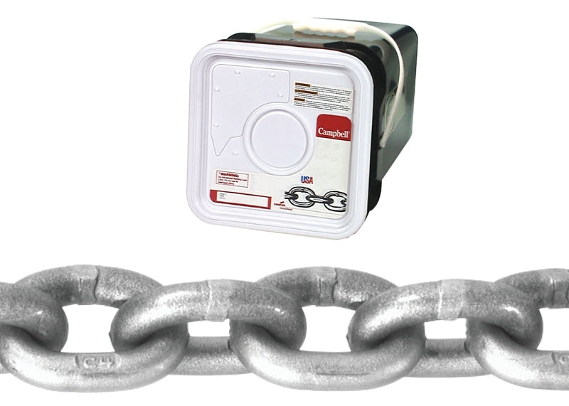 Campbell 0184616 High-Test Chain, 3/8 in, 40 ft L, 5400 lb Working Loa ...
