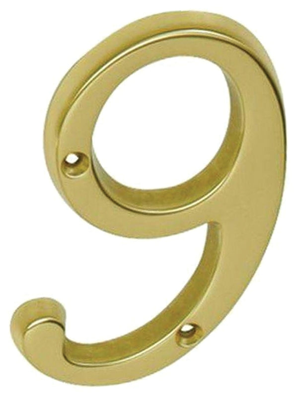 Schlage SC2-3096-605 #9 House Number, Character: 9, 4 in H Character ...
