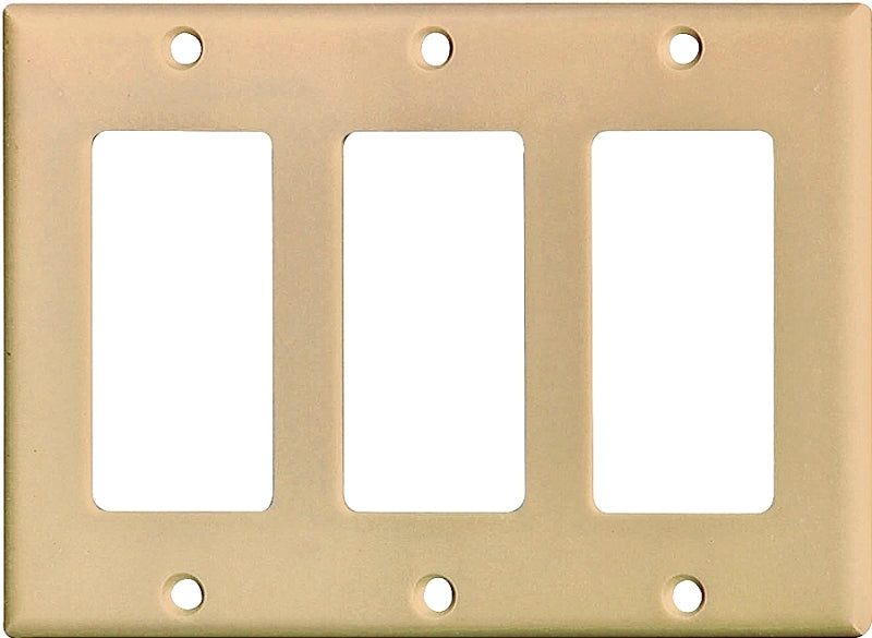 Eaton 2163 Series 2163V-BOX Wallplate, 4-1/2 in L, 6.37 in W, 3-Gang ...
