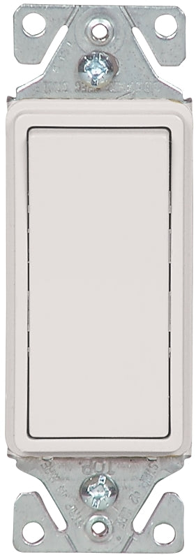 Eaton 7503W-BOX Rocker Switch, 15 A, 120/277 V, 3-Way, Push Wire Termi ...