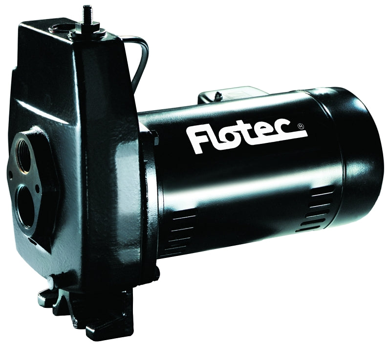 Flotec FP4222-08 Jet Pump, 6.1/12.2 A, 115/230 V, 0.75 hp, 1-1/4 in Su ...