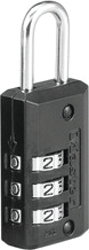 Master Lock 646T Padlock, 13/16 in W Body, 1/8 in Dia Shackle, 11/16 i ...