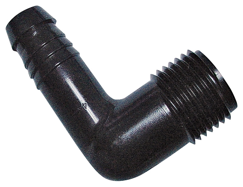 Rain Bird SWGE10 Elbow, 1/2 in Connection, MNPT x Barb, Polyethylene ...