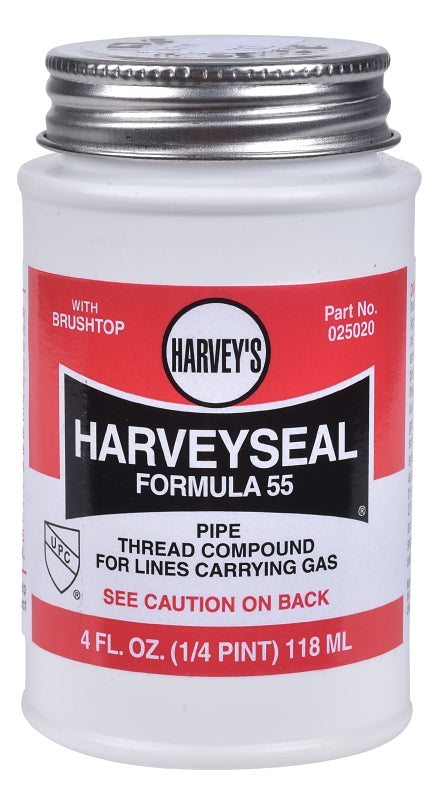 Harvey 025020 Pipe Thread Compound, 4 fl-oz Jar, Liquid, Paste, Yellow ...
