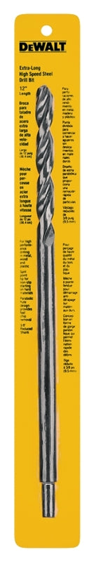 DEWALT DW1608 Drill Bit, 5/16 in Dia, 12 in OAL, Extended Length, Para ...