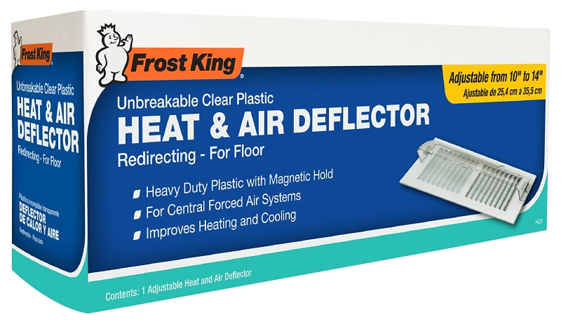 Frost King HD7 Heat and Air Deflector, 10 to 14 in L, 12-1/2 to 16 in ...