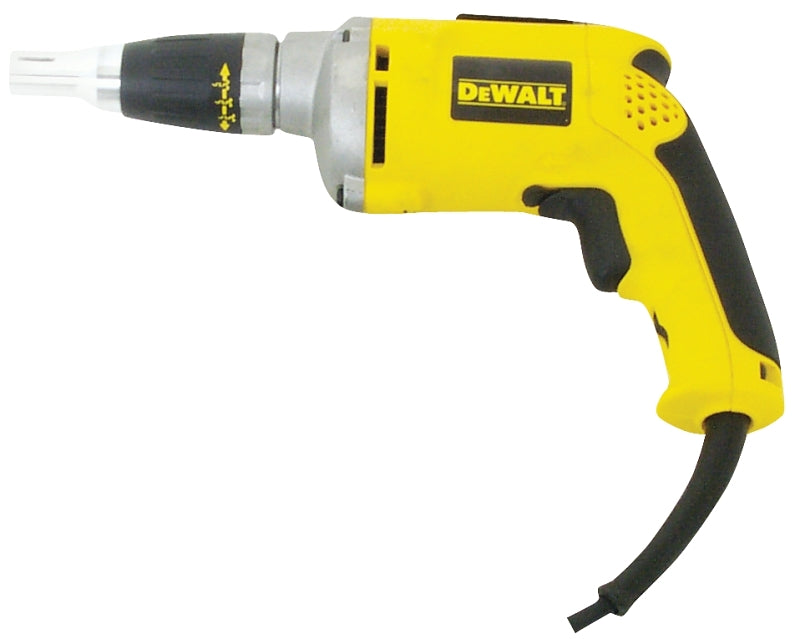 DEWALT DW272 Drywall Screwgun, 6.3 A, 1/4 in Chuck, 4000 rpm Speed, 8 ...