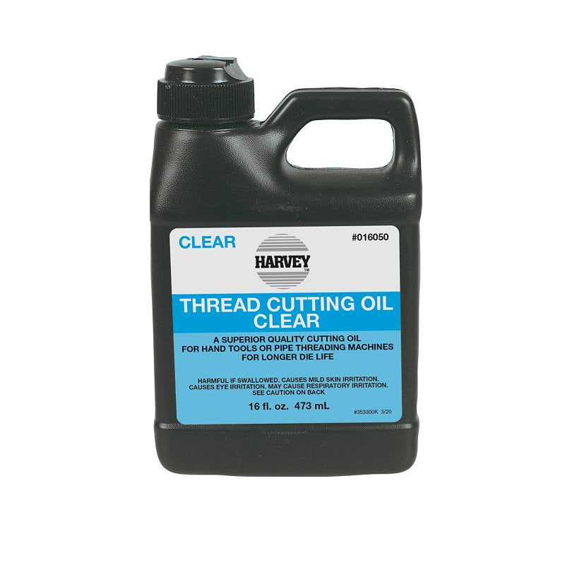 Harvey 16050 Thread Cutting Oil, Clear, 1 pt Bottle – Shell Lumber and ...
