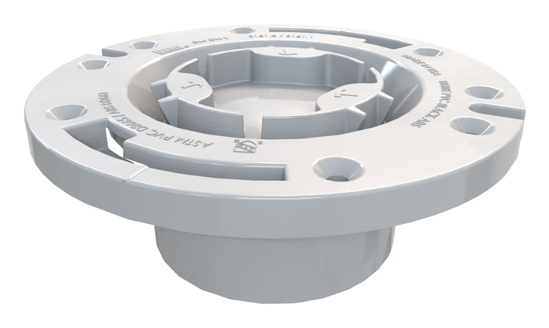 Oatey 43505 Closet Flange, 3, 4 in Connection, Plastic, For: 3 in, 4 i ...