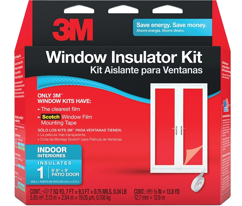 Scotch 2144 Window Insulation Kit, 84 in W, 112 in L – Shell Lumber and ...