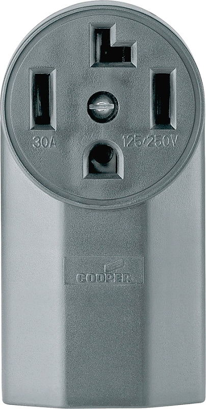 Eaton Cooper Wiring 1225 Power Receptacle, Surface Mounting, 3-Pole, 1 ...