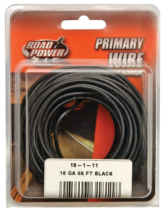 CCI 55667333 Primary Wire, 18 ga Wire, 25/60 V, Copper Conductor, Blac ...