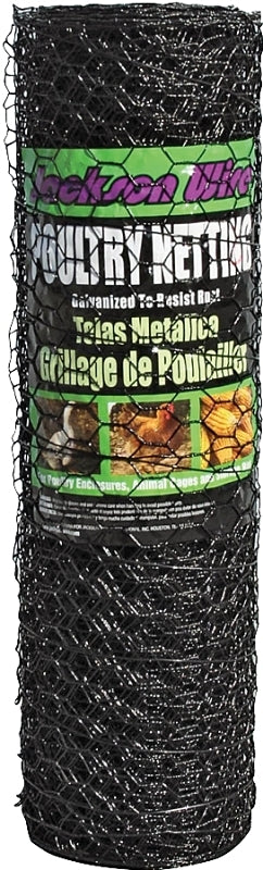 Jackson Wire 12012329 Poultry Netting, 50 ft L, 24 in W, 20 ga Gauge ...