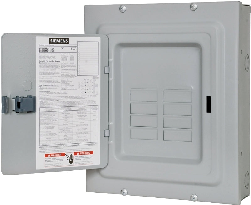 Siemens Murray E E0816ML1125S Load Center, 125 A, 8 -Space, 16 -Circui ...