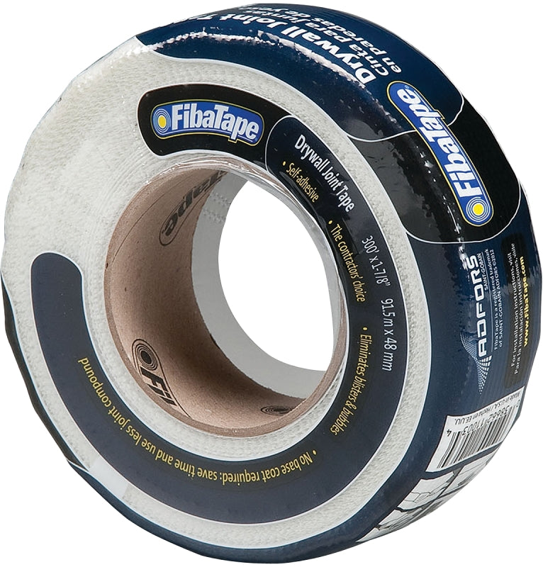 Adfors FibaTape FDW8660-U Drywall Tape Wrap, 150 ft L, 1-7/8 in W, Whi ...