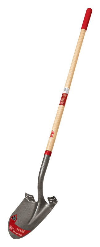 Ace 47 in. Wood Long Handle Steel Round Point Shovel – Shell Lumber and ...