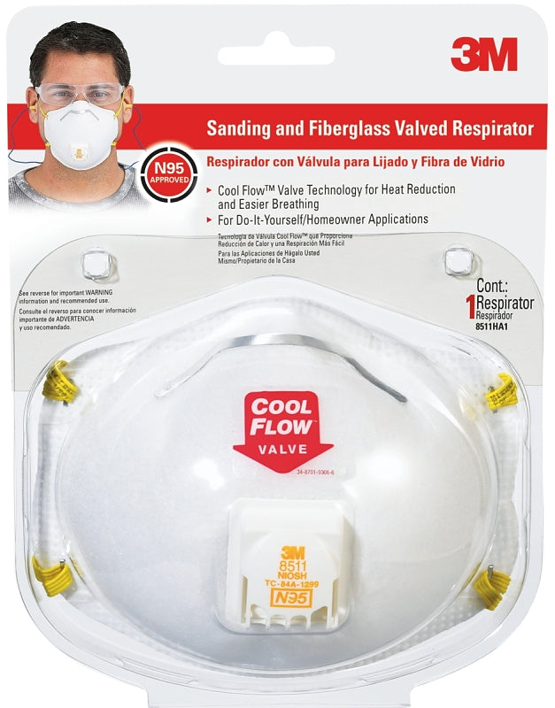 3M Cool Flow 8511HA1-C Valved Disposable Respirator – Shell Lumber and ...
