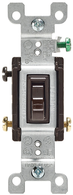Leviton 1453-2 Switch, 15 A, 120 V, 3 -Position, Push-In Terminal, The ...