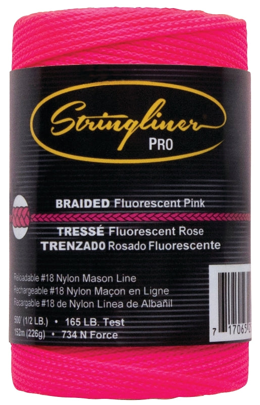 Stringliner Pro Series 35462 Construction Line, #18 Dia, 500 ft L, 165 ...