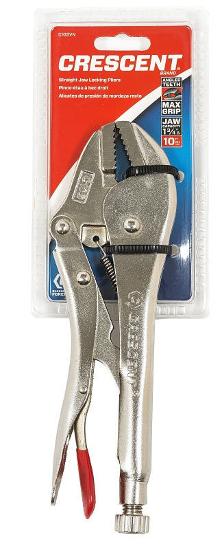 Crescent C10SVN/C10SV Locking Plier, 10 in OAL, Non-Slip Grip Handle ...