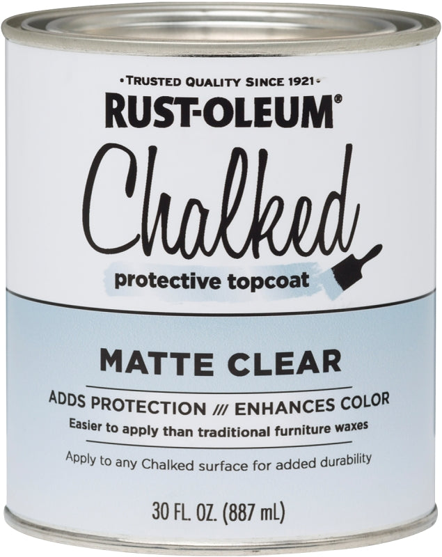 Rust-Oleum 287722 Chalk Paint, Matte, Clear, 30 oz, Pack of 2 – Shell ...