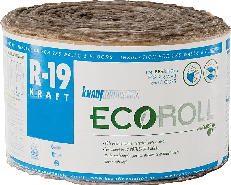 Knauf Insulation KR46TAK Kraft Faced Insulation, 39.16 ft L, 23 in W ...
