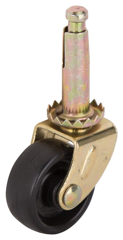 ProSource JC-B06-PS Swivel Caster, 1-1/4 in Dia Wheel, 1-1/4 in W Whee ...