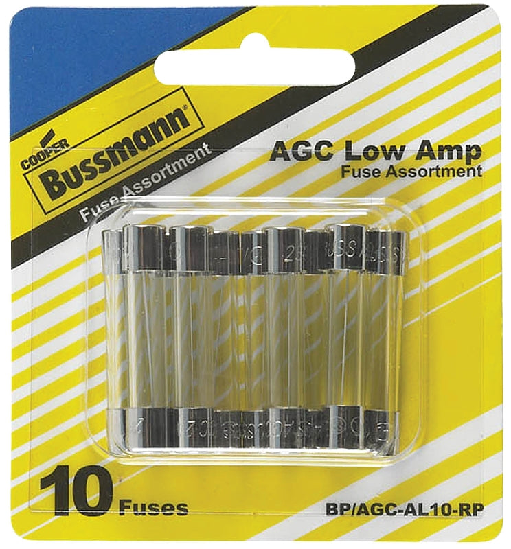 Bussmann BP/AGC-AL10-RP Fuse Kit, Blade Fuse, Includes (1) AGC-4, (2 ...