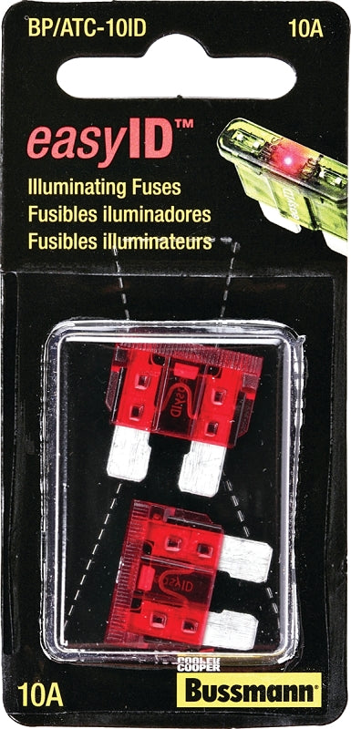 Bussmann BP/ATC-10ID Automotive Fuse, 1 kA Interrupt, Blade Fuse, 32 V ...