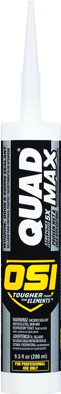 OSI QUAD MAX 1869342 Sealant, Clay 301, -14 to 158 deg F, 9.5 oz Cartr ...