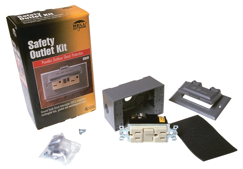 Hubbell 5874-5S Cover Kit, 3-9/64 in L, 7 in W, Gray, Powder-Coated ...