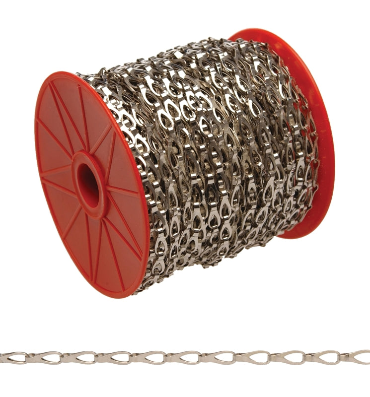 Campbell 0713027 Sash Chain, 3, 82 ft L, 25 lb Working Load, Steel, Ch ...