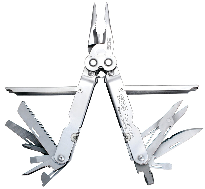 SOG PowerLock Series S60N-CP Multi-Tool, 7 in Open Length – Shell ...