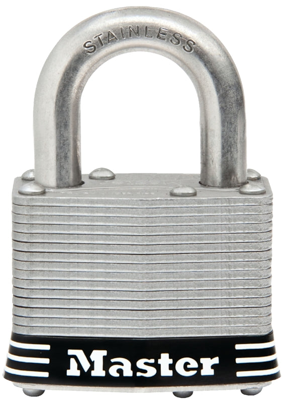 Master Lock 5SSKADHC Padlock, Keyed Alike Key, 3/8 in Dia Shackle, 1 i ...